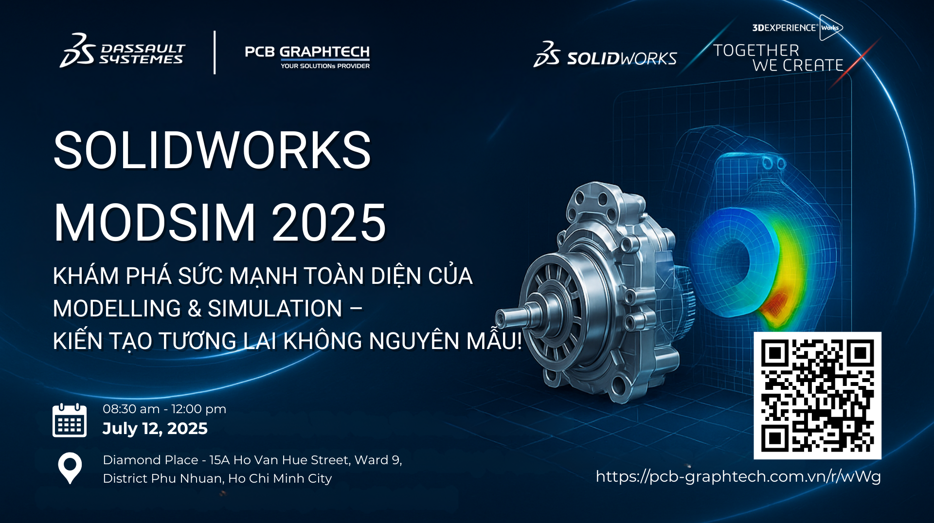Hội thảo SOLIDWORKS MODSIM 2025: Kiến Tạo Tương Lai Không Nguyên Mẫu!